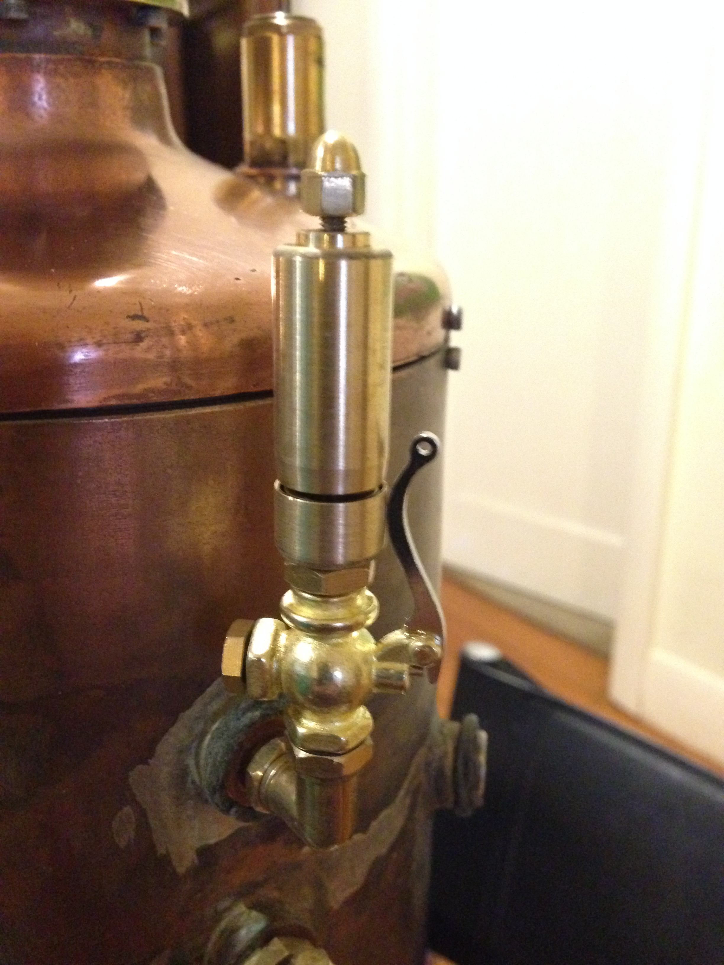 A steam driven water pump, and a whistle. | johnsmachines